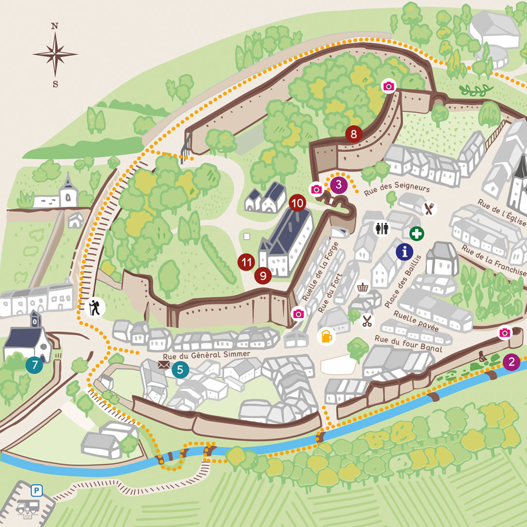 Village de Rodemack. Tourisme et patrimoine. Dépliant.